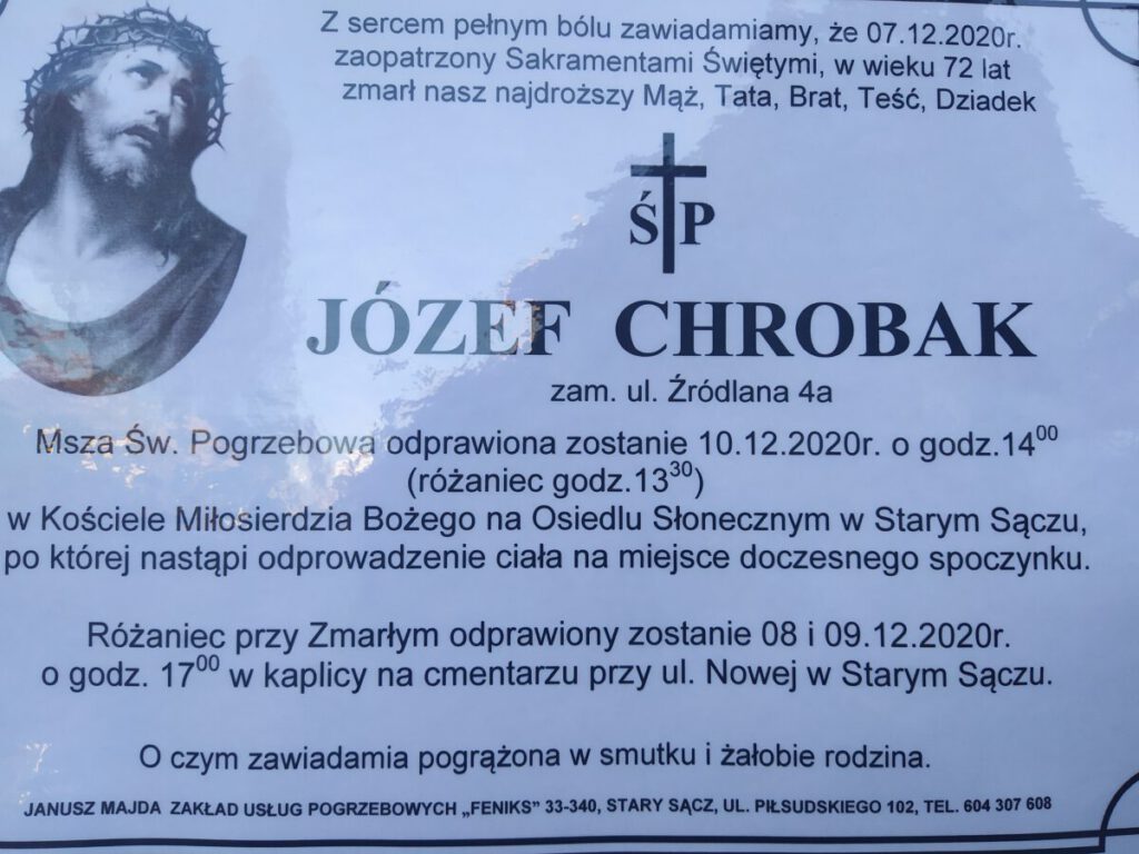 Śpi Józef Chrobak, Źródlana | Starosadeckie.info